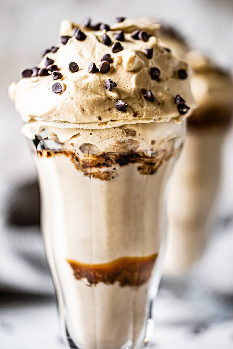 Peanut Butter Banana Dalgona Smoothie - Healthy Little Vittles
