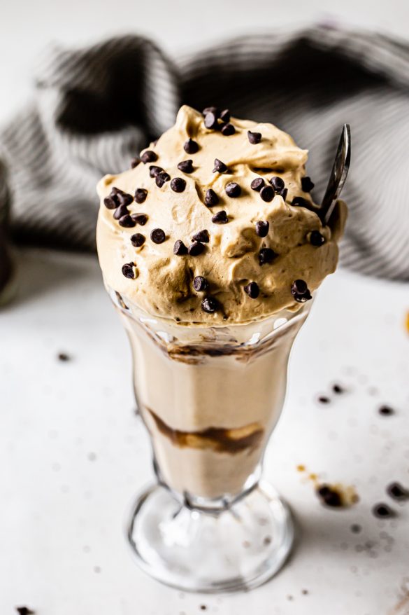 Peanut Butter Banana Dalgona Smoothie - Healthy Little Vittles