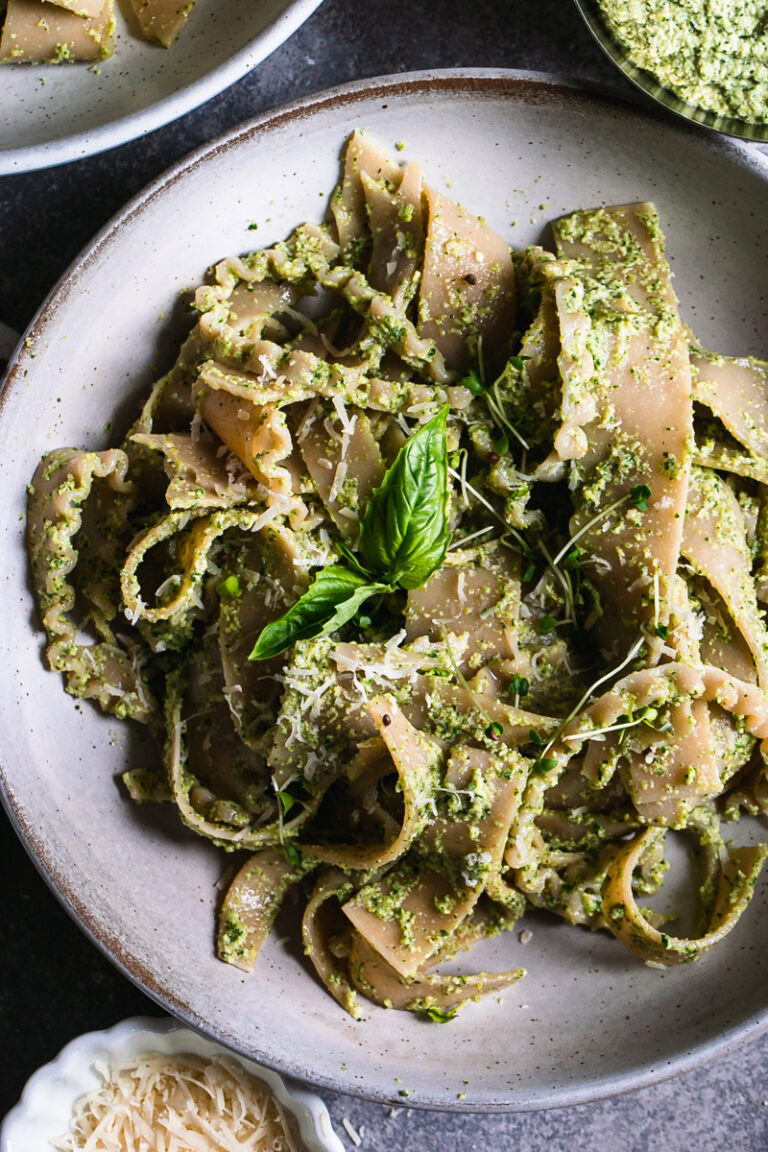 Olive Pesto Pasta - Healthy Little Vittles