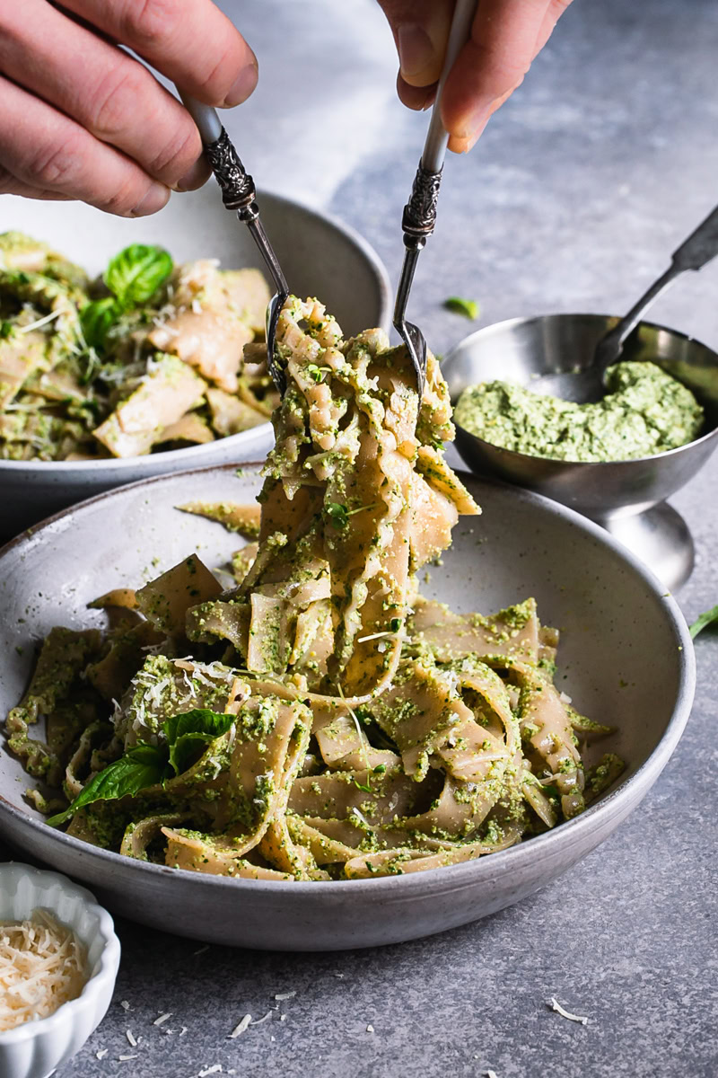 Olive Pesto Pasta - Healthy Little Vittles