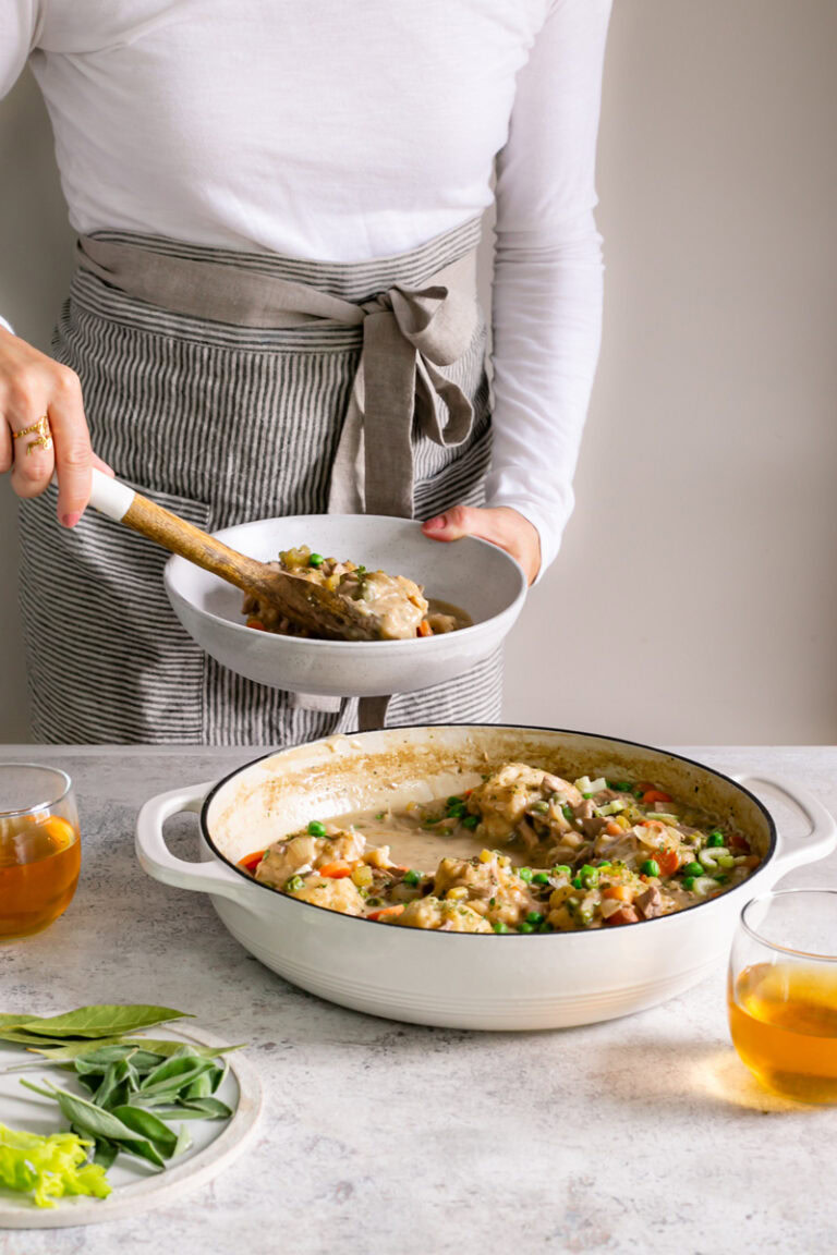 Vegan Gluten-Free Chicken and Dumplings - Healthy Little Vittles