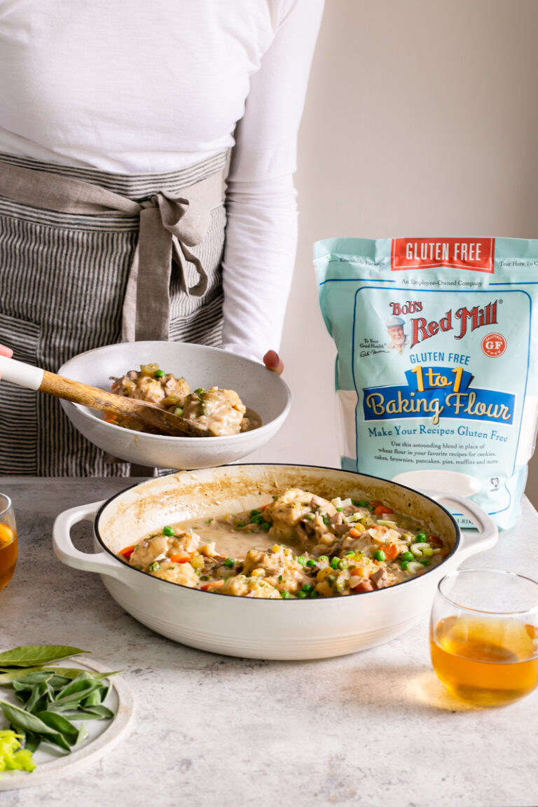 Vegan Gluten-Free Chicken and Dumplings - Healthy Little Vittles
