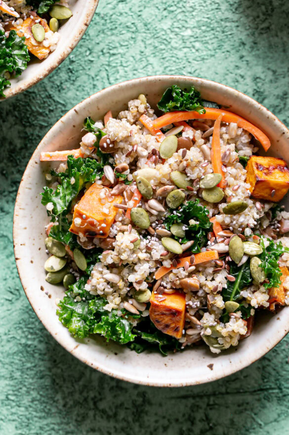Protein Packed Creamy Tahini Quinoa Bowls - Healthy Little Vittles