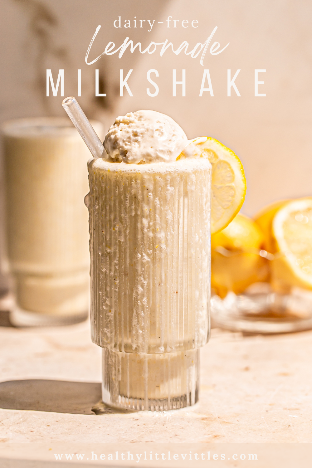 Easy Lemonade Milkshake (dairy-free)