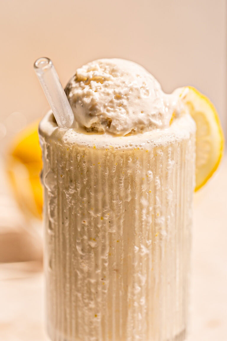 Easy Lemonade Milkshake (dairy-free) - Healthy Little Vittles