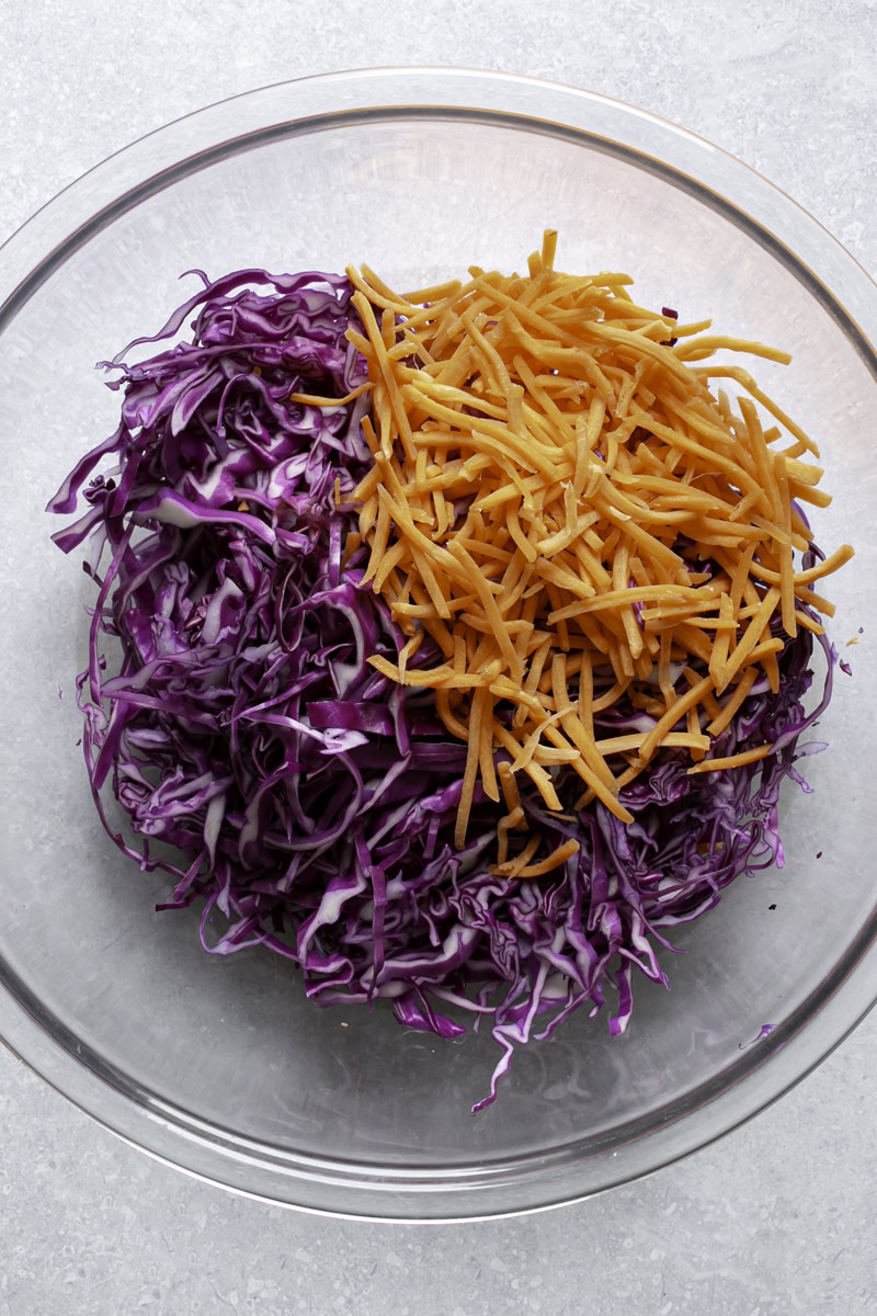 Easy & Crunchy Red Cabbage Coleslaw (Vegan!) - Healthy Little Vittles