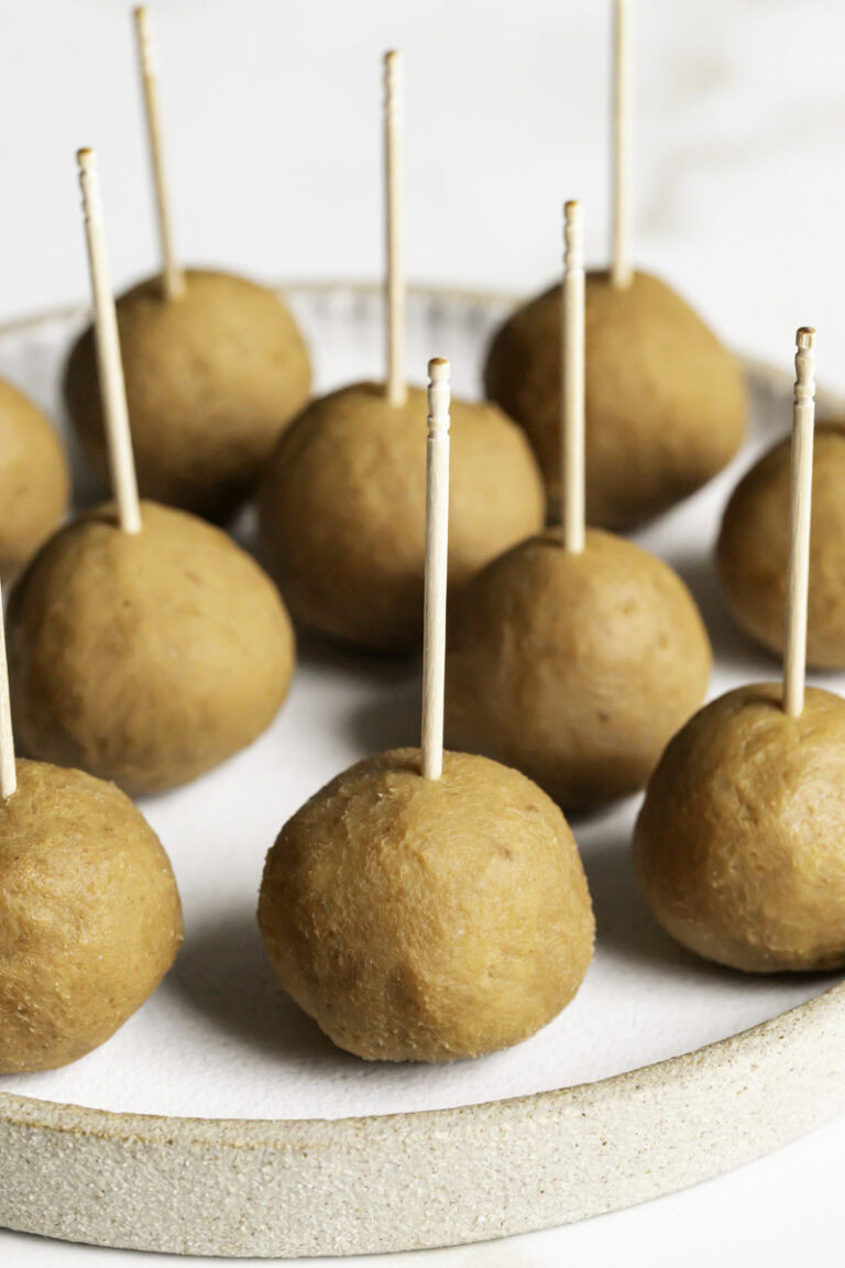 Vegan Peanut Butter Buckeyes Without Powdered Sugar (Maple Syrup ...