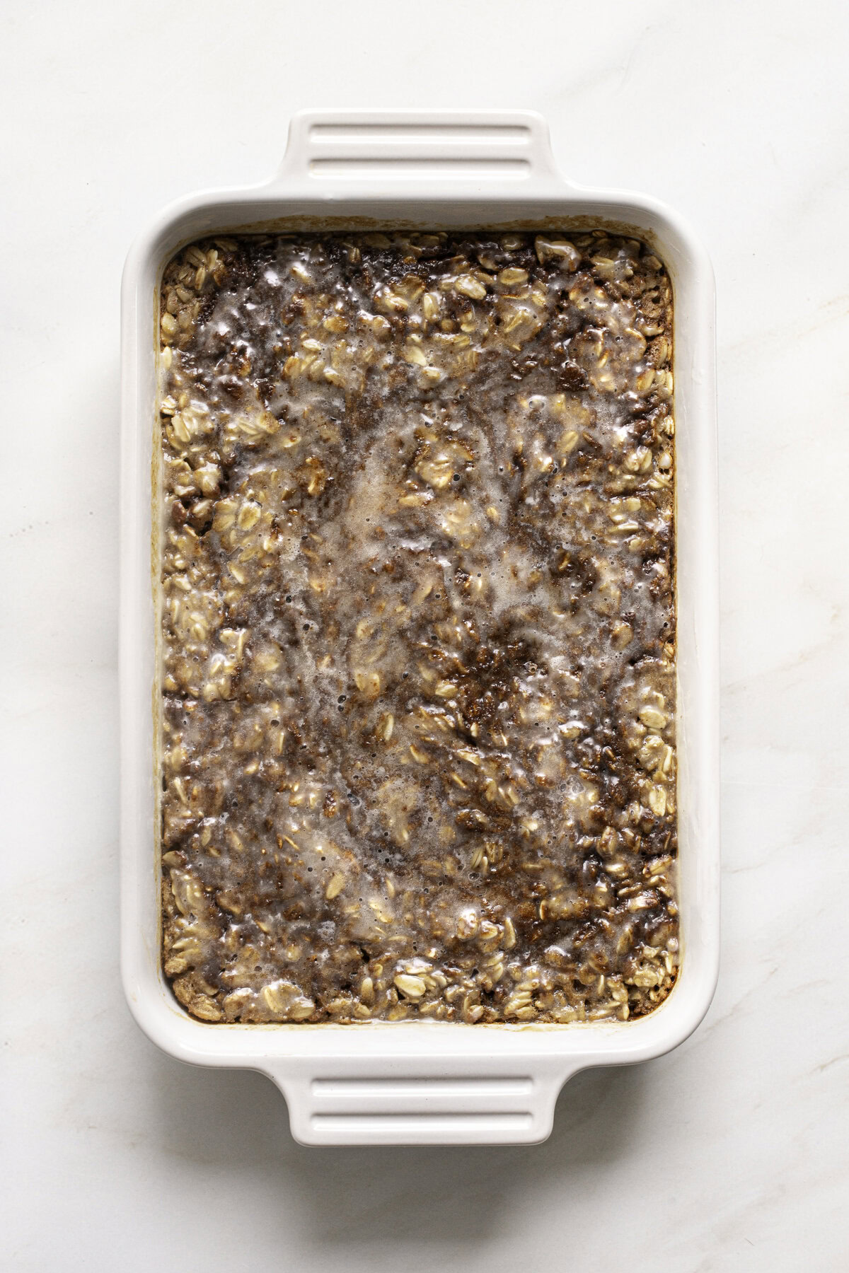 Cinnamon Roll Baked Oatmeal - Healthy Little Vittles